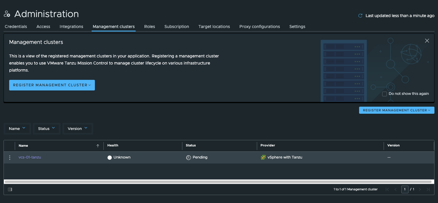 Adding Supervisor Cluster to the Tanzu Mission Control (TMC) - vMattroman