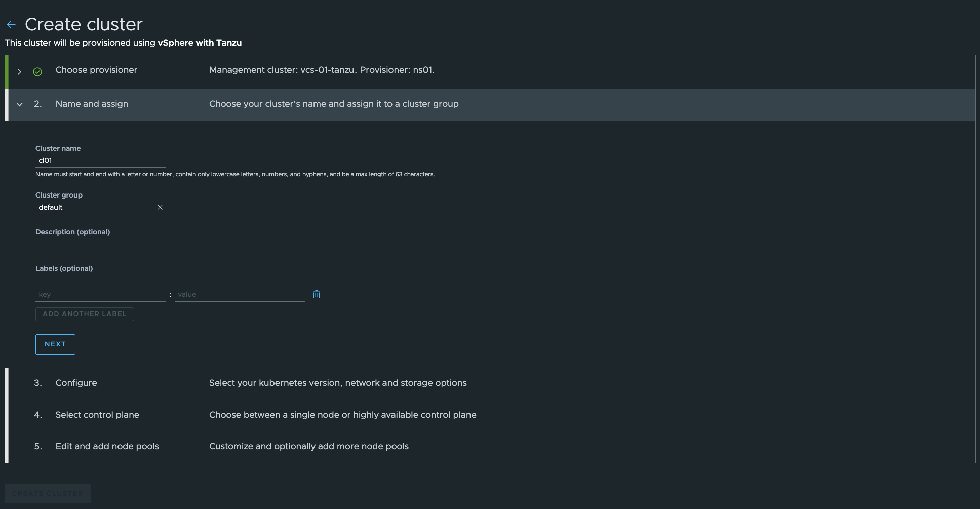 Deploying TKG cluster using Tanzu Mission Control (TMC) - vMattroman