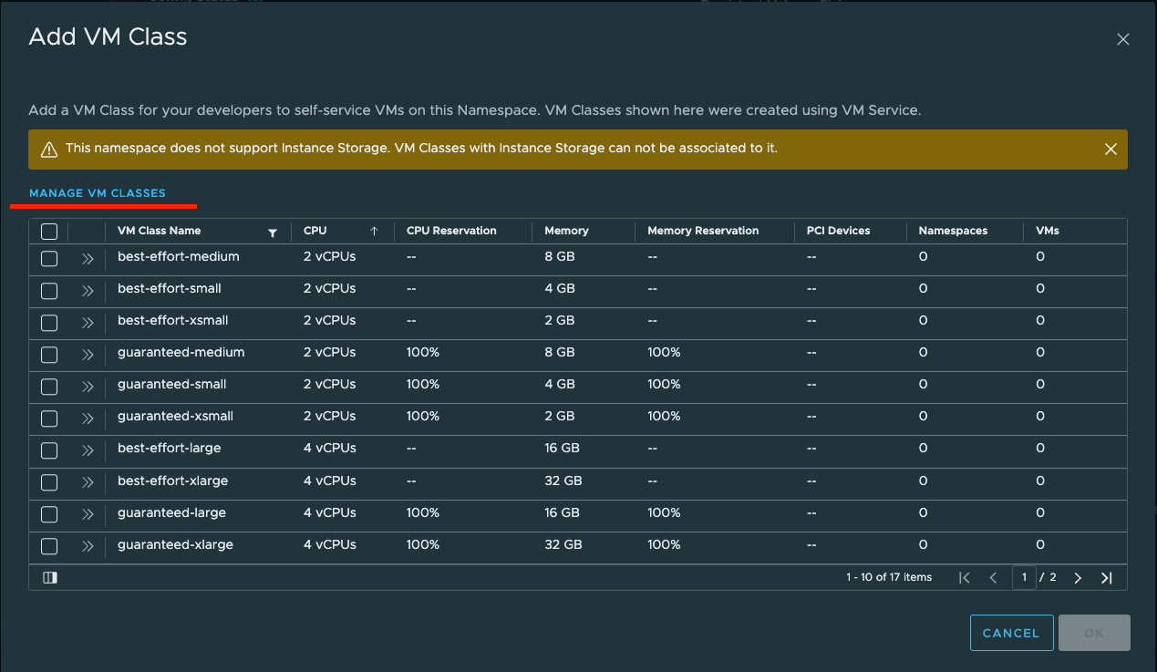TKGs cluster with a custom VM Class - vMattroman