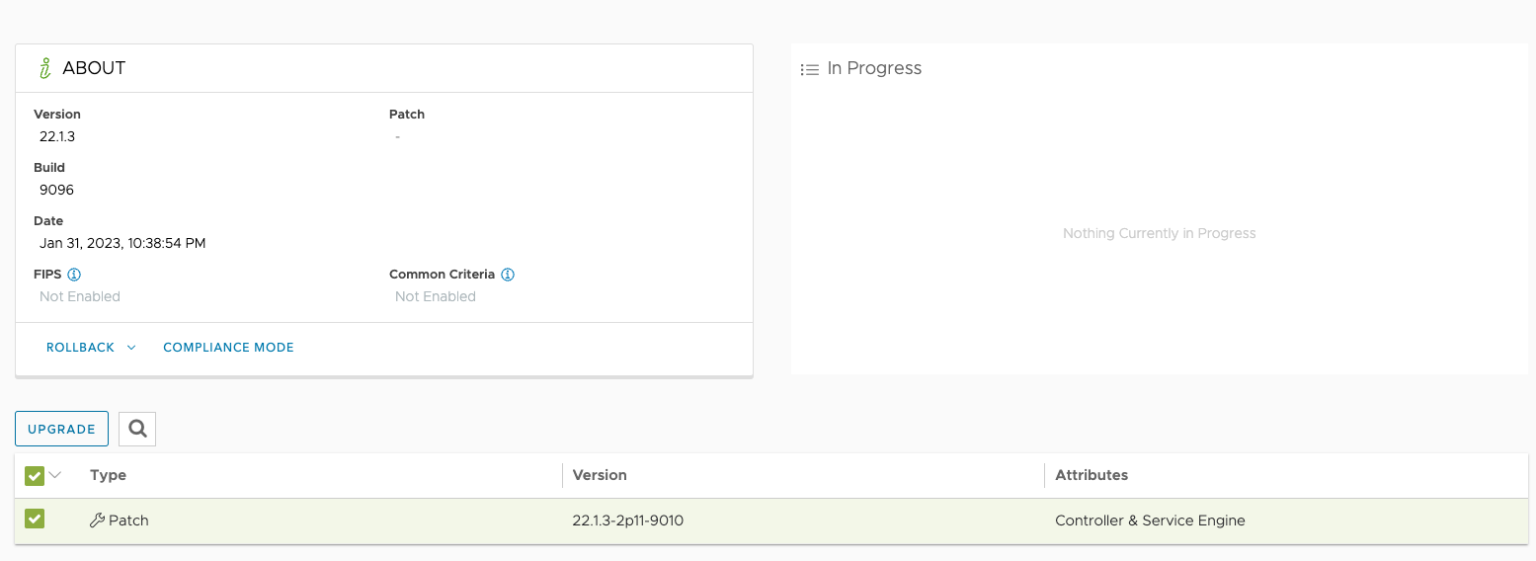 VMware NSX Advanced Load Balancer (Avi) – upgrade & patch - vMattroman