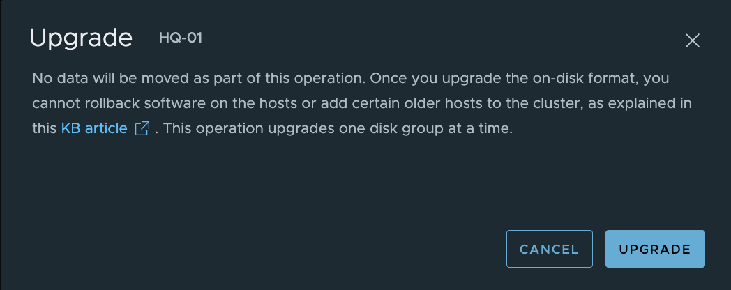 Updating Vsan Disk Version In Vsphere 80 U2 Vmattroman