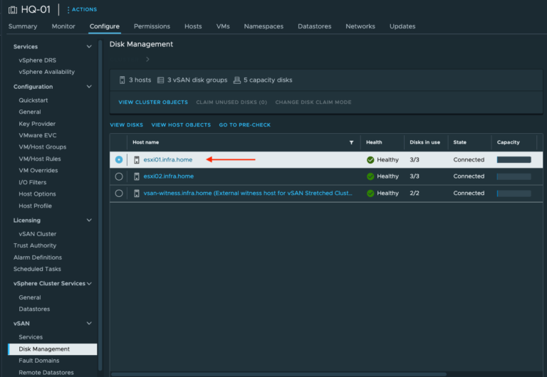 Updating vSAN disk version in vSphere 8.0 U2 - vMattroman