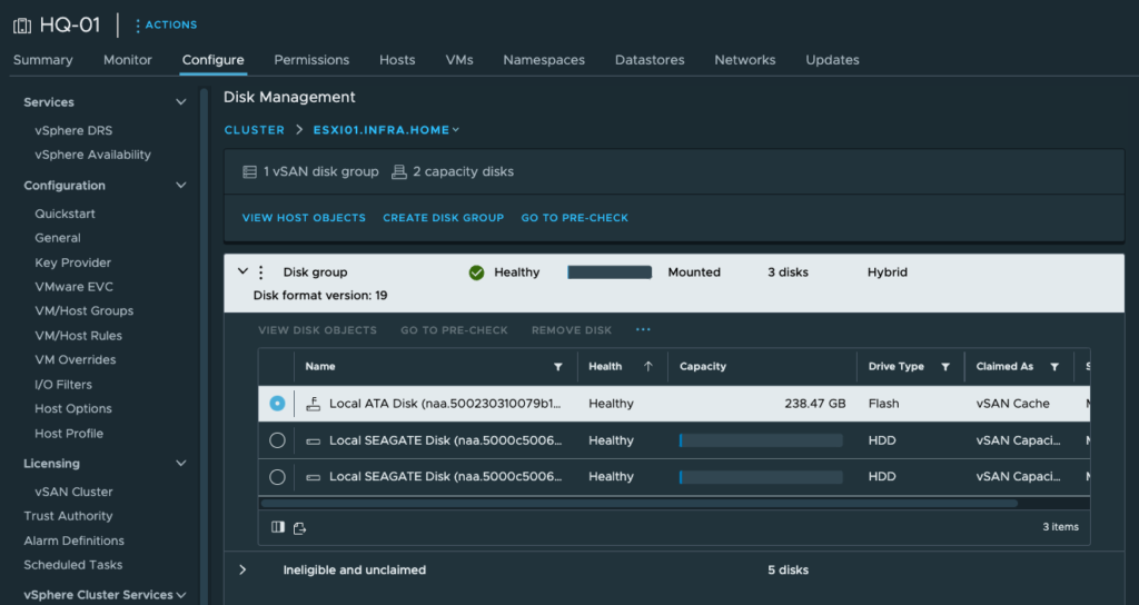Updating vSAN disk version in vSphere 8.0 U2 - vMattroman
