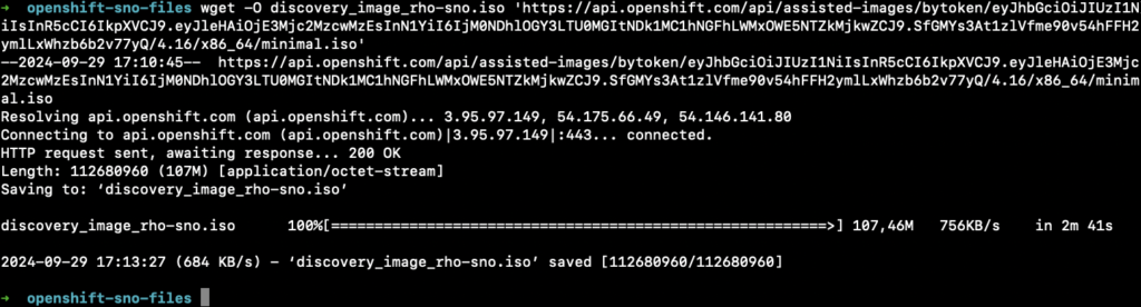 Red Hat OpenShift Single Node – Assisted Installer - vMattroman