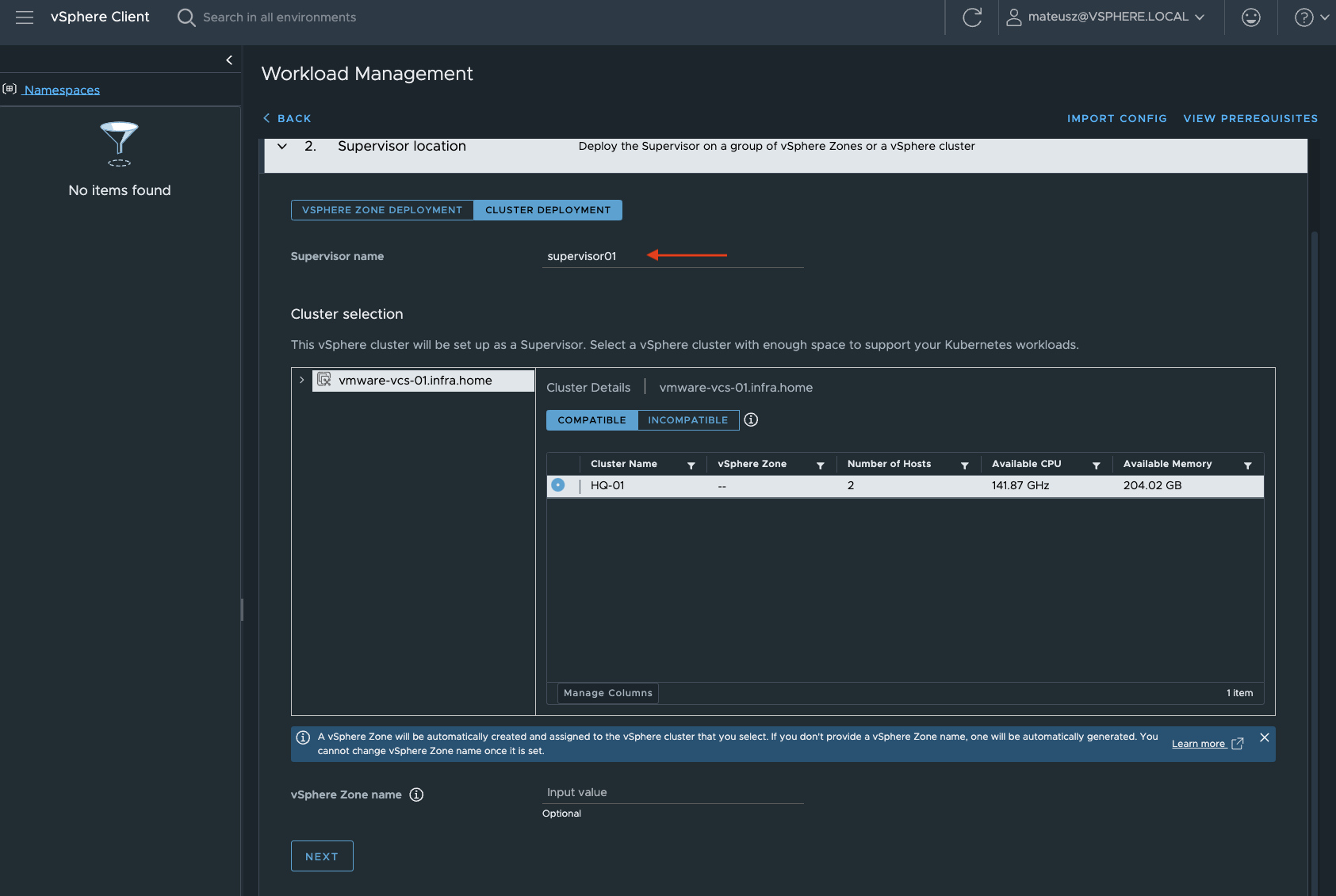 Deploying vSphere IaaS Control Plane with Avi Load Balancer and VDS ...