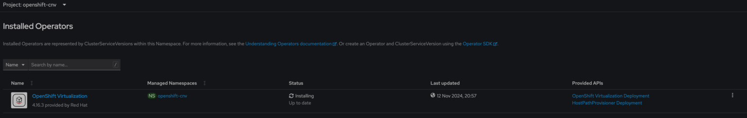 Red Hat OpenShift – Configuring Virtualization - vMattroman