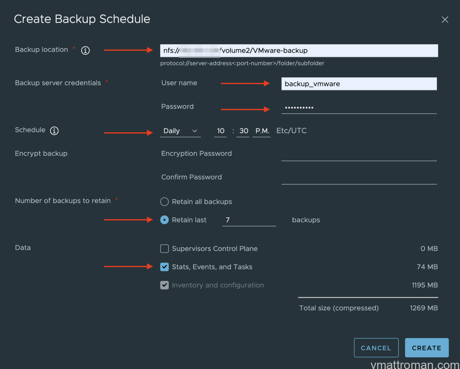 Configuring VMware VCSA backup using NFS - vMattroman