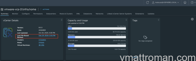 Configuring VMware VCSA backup using NFS - vMattroman